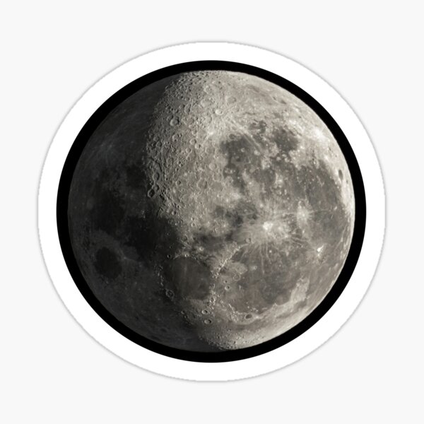 "Moon 3D" Sticker by Vitagliano | Redbubble