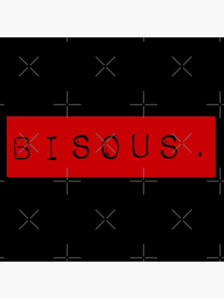 "Bisous Friendly Kisses French Red" Poster for Sale by Comicsorama | Redbubble