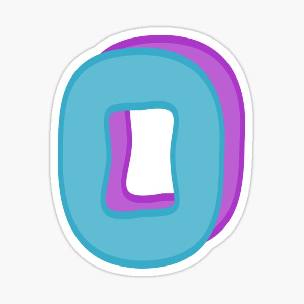 "Decorative Letters of a Fun Alphabet - Letter O" Sticker by vartshop ...