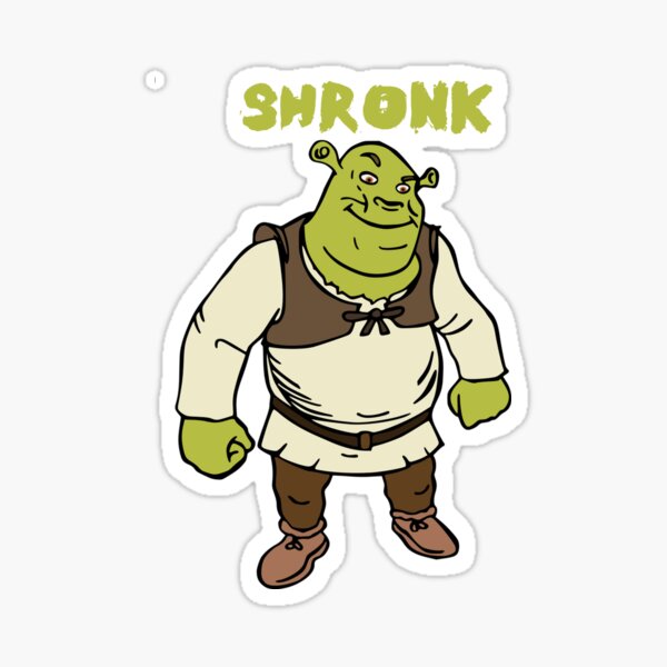 "Shrek Shronk Meme" Sticker by MadelineAlba | Redbubble