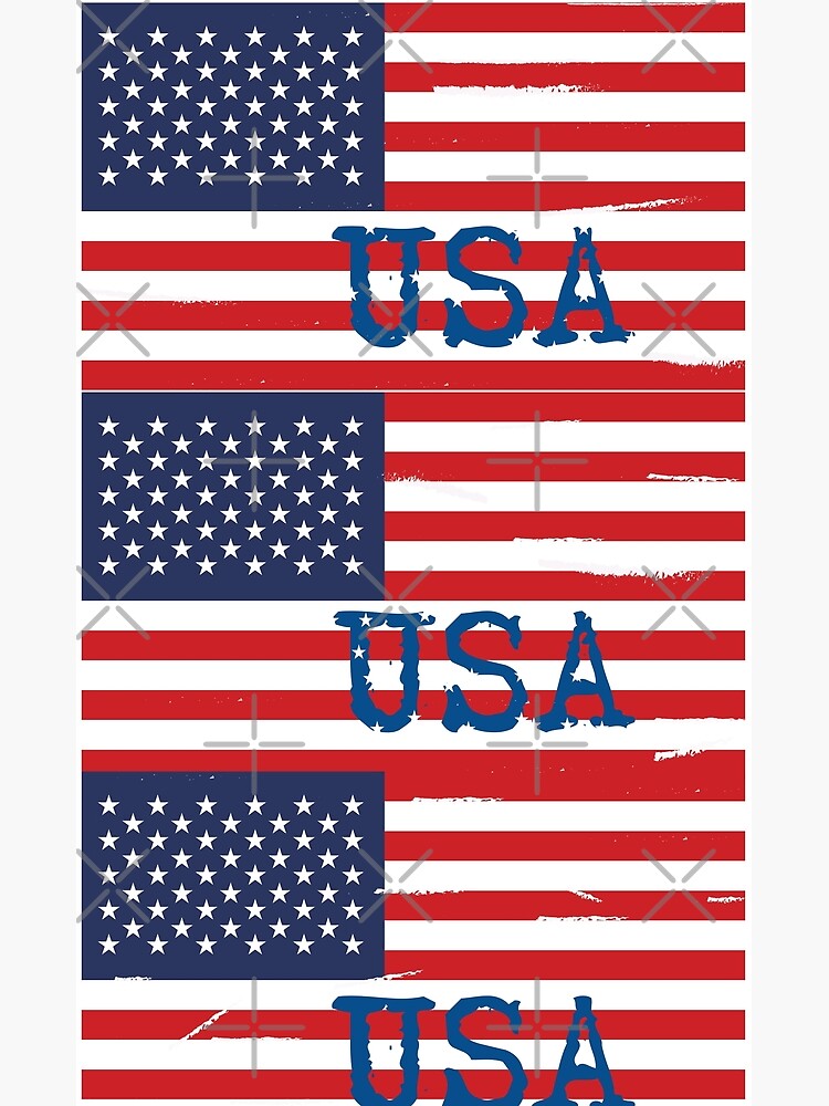 "USA Flag- American Flag -Freedom " Poster for Sale by vizaldesign ...