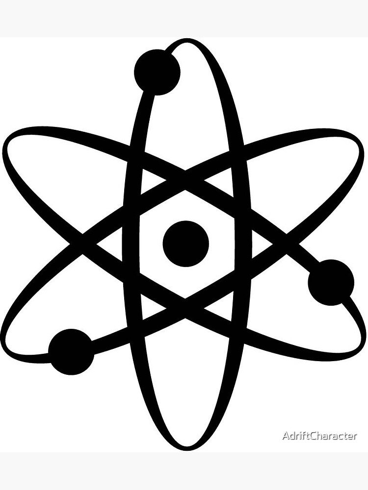 "Atom Logo Sticker" Sticker by AdriftCharacter | Redbubble