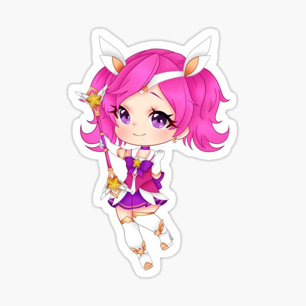 "Lux Chibi, Star Guardian" Sticker by IlustralulyShop | Redbubble