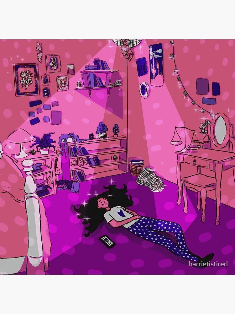 "Sad Disco" Sticker by harrietistired | Redbubble