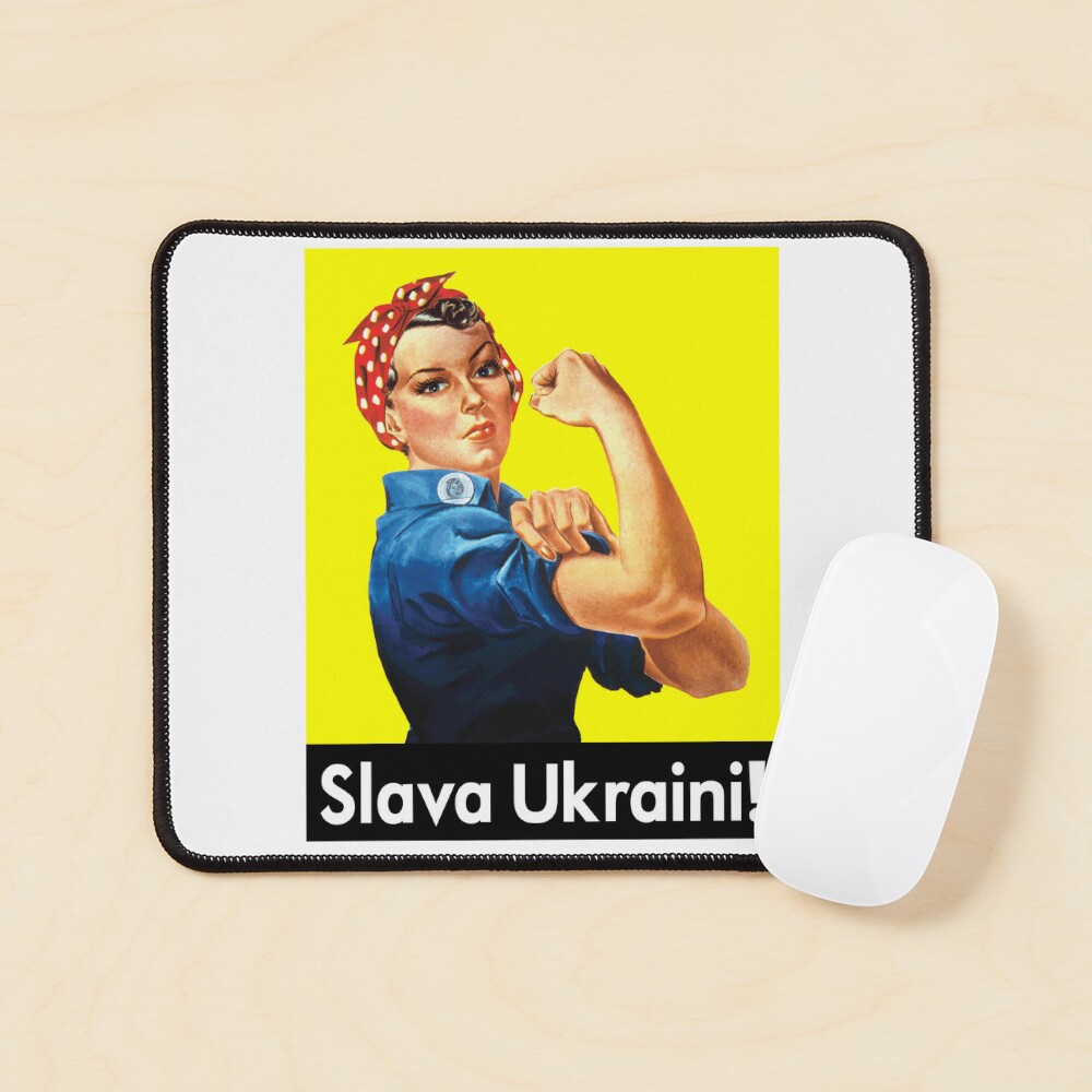 "Rosie the Riveter - Slava Ukraini!" Sticker for Sale by BruceALMIGHTY ...