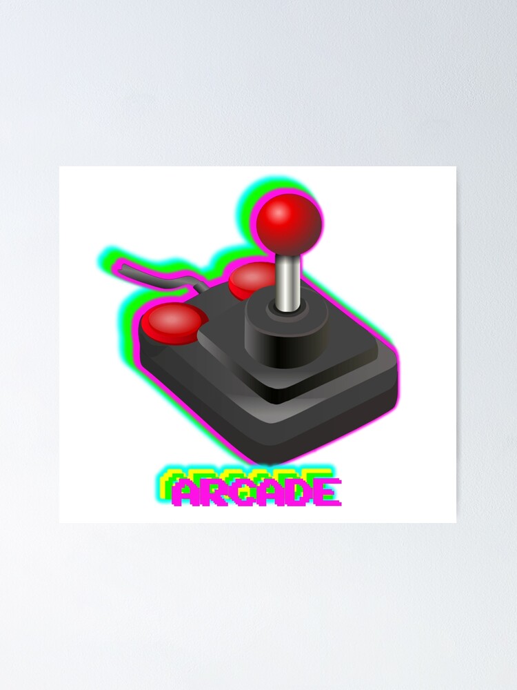 "Arcade Joystick Retro 80s aesthetic" Poster for Sale by BoominXStore ...