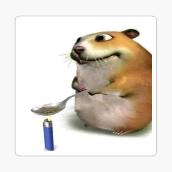 "meth hamster" Sticker by Akusenkuto | Redbubble