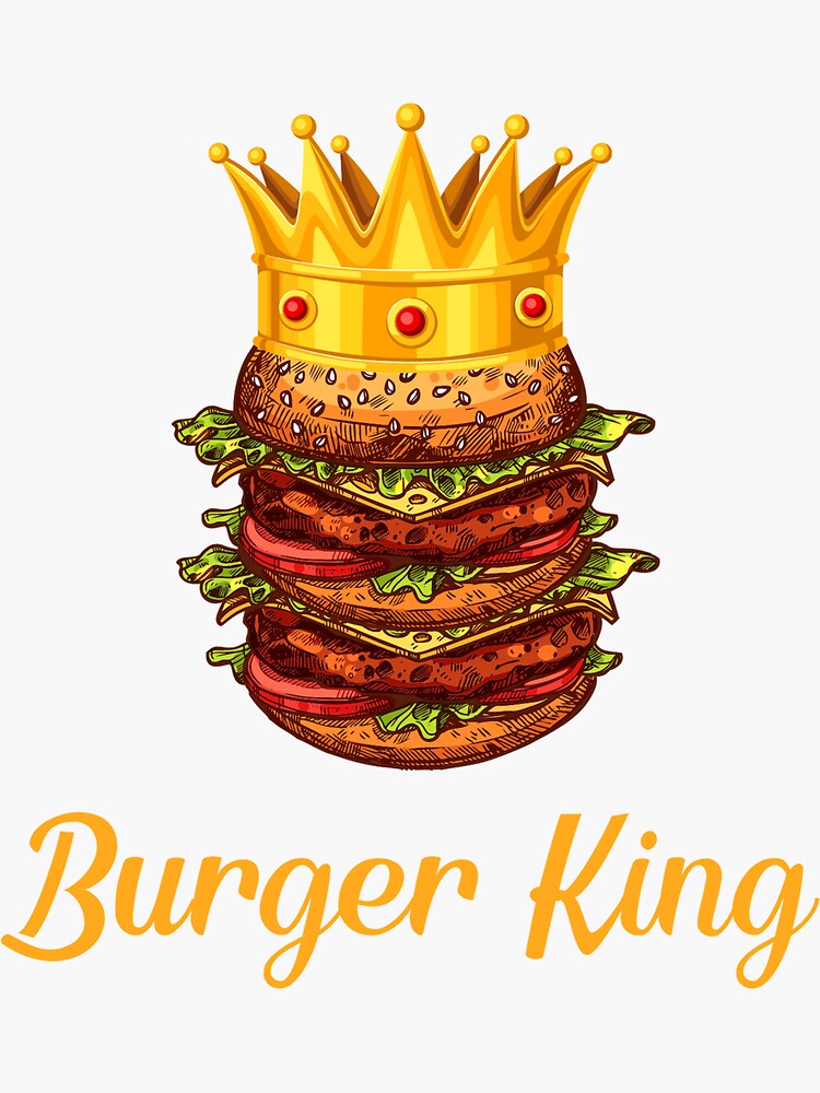 "Burger King" Sticker for Sale by DeliciousFood | Redbubble