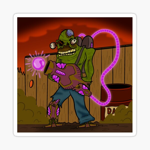 "Zombie Cyborg" Sticker by BattleBear97 | Redbubble
