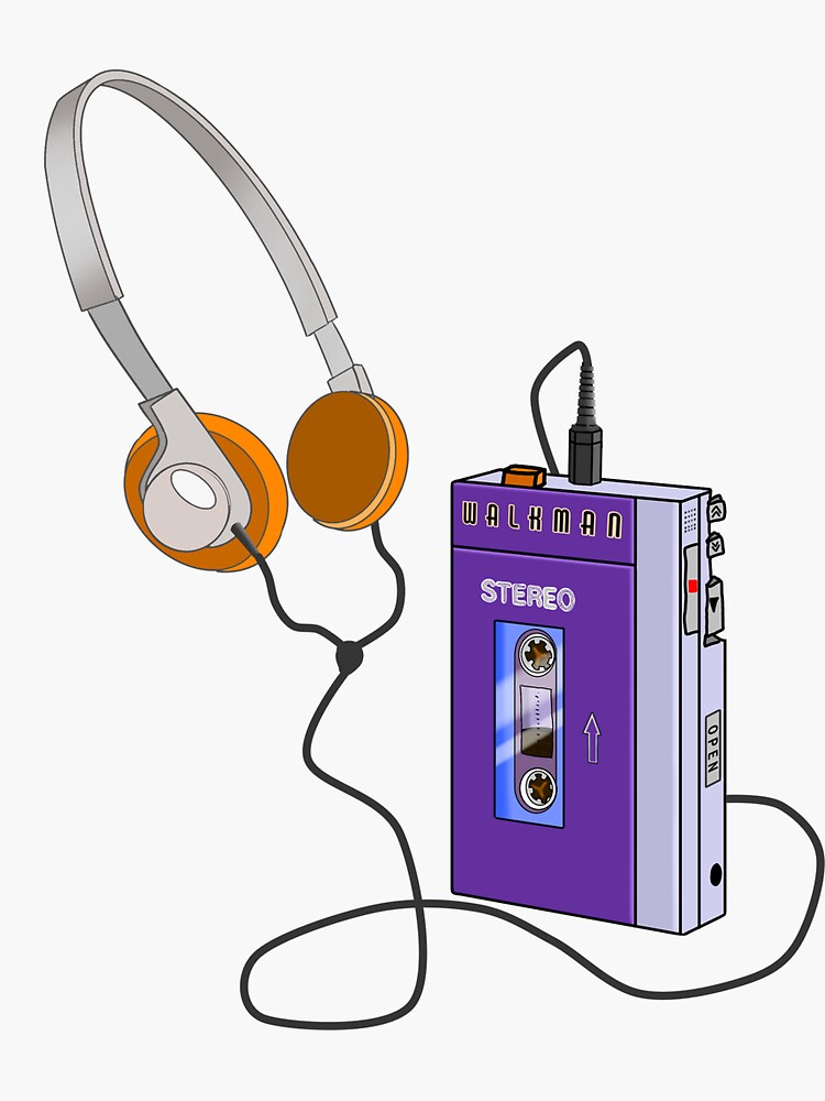 "Walkman retro " Sticker by Matiartt | Redbubble