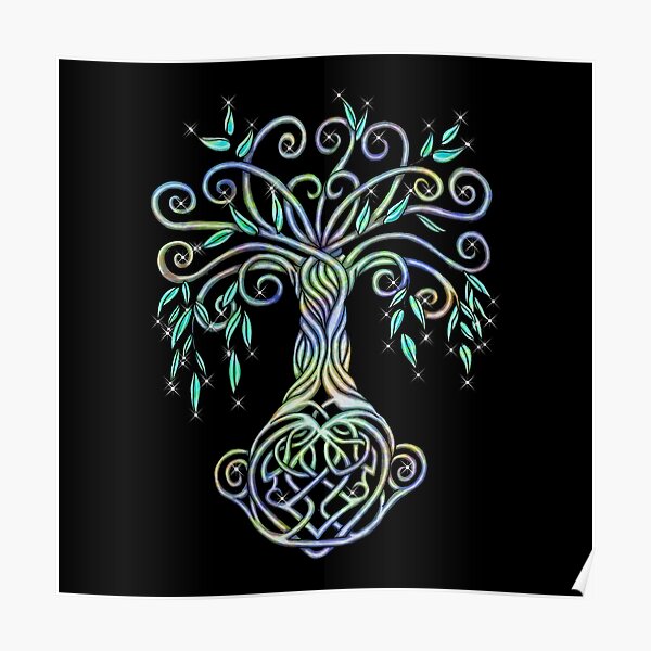 "Celtic Tree of Life Multi Colored" Poster for Sale by AstraBlink7 ...