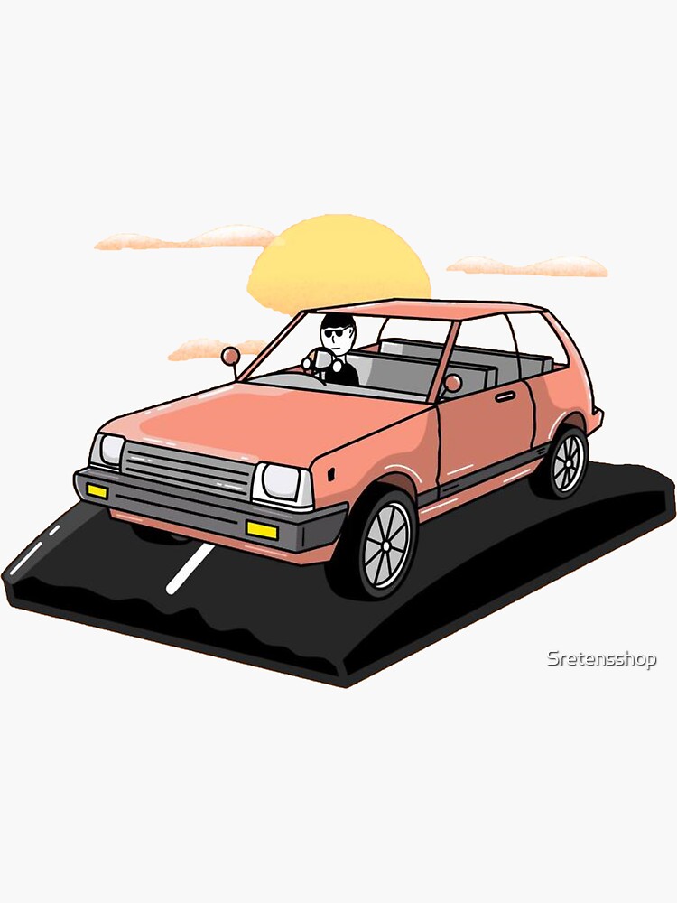 "Lets drive" Sticker for Sale by Sretensshop | Redbubble