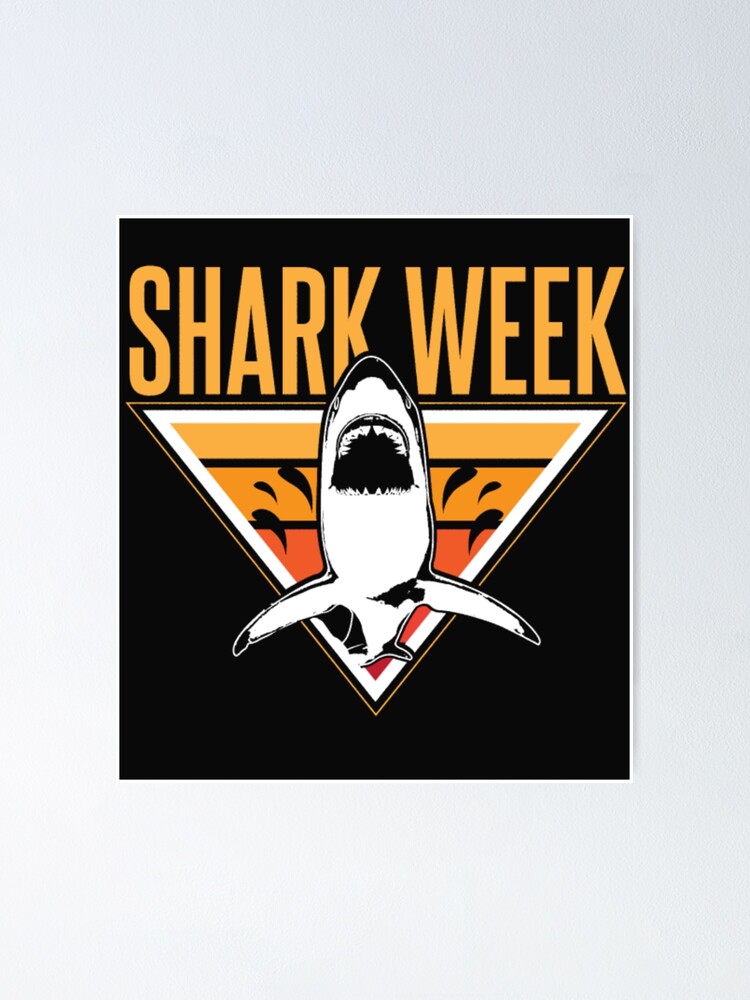 "Shark fin ocean Week Heroes" Poster for Sale by ClamenTaon | Redbubble