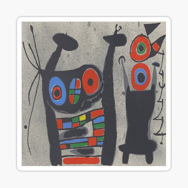 "joan miro" Sticker by Zarrix-rayan | Redbubble