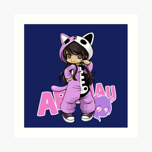 "Aphmau as cat kawaii" Art Print for Sale by mintbubbleart | Redbubble