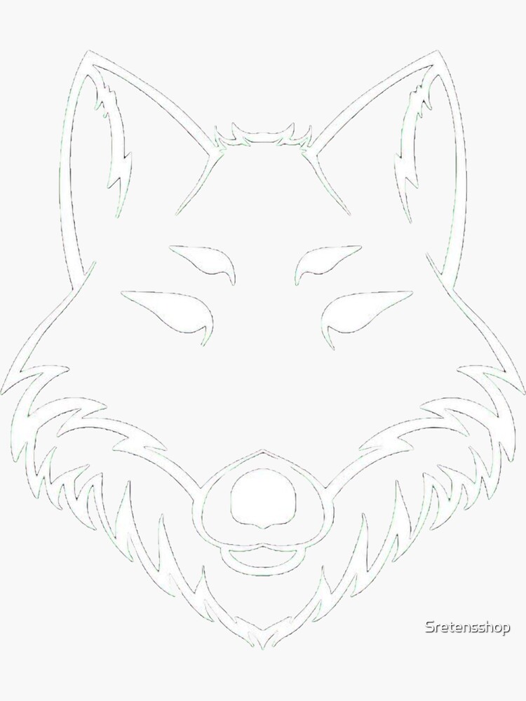 "Enchanted Fox" Sticker for Sale by Sretensshop | Redbubble