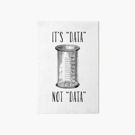 "Data Pronunciation Science Meme " Art Board Print by karutees | Redbubble