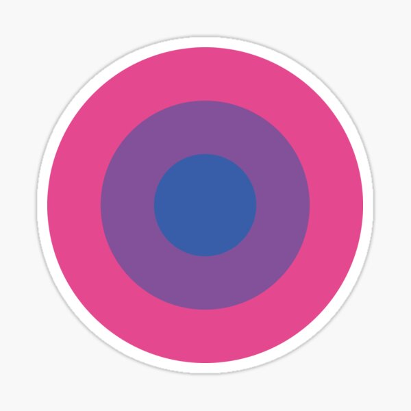 "Bisexual Mod Target" Sticker by Texterns | Redbubble