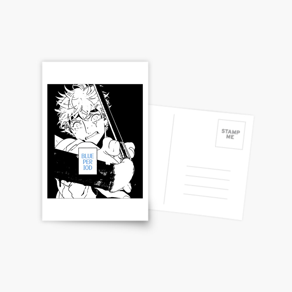 "Everyone Enjoy Life Good Vitality Blue Period Black And White Anime ...