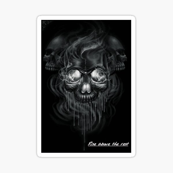 "Skeleton Head" Sticker by Kico123 | Redbubble