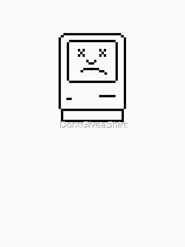 "Vintage Classic Sad Mac Startup Screen" T-shirt for Sale by ...