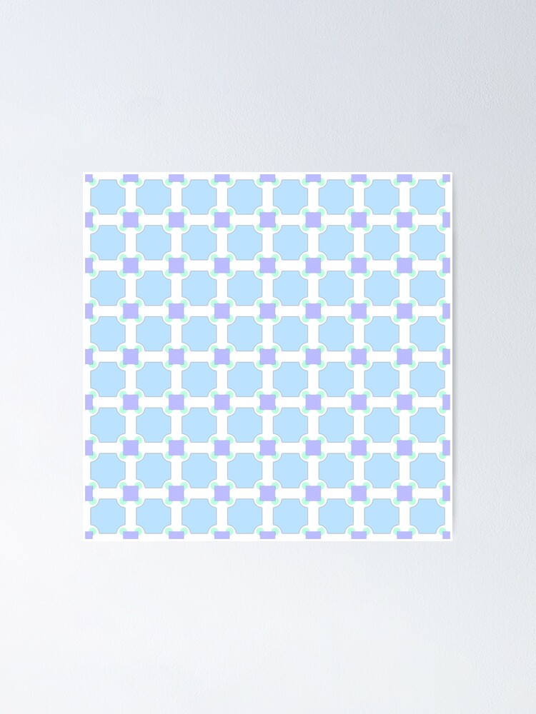 "Round Cut Square Pastel Tessellation" Poster for Sale by lianacurrivan ...