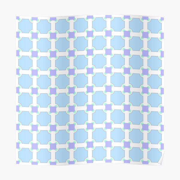 "Round Cut Square Pastel Tessellation" Poster for Sale by lianacurrivan ...