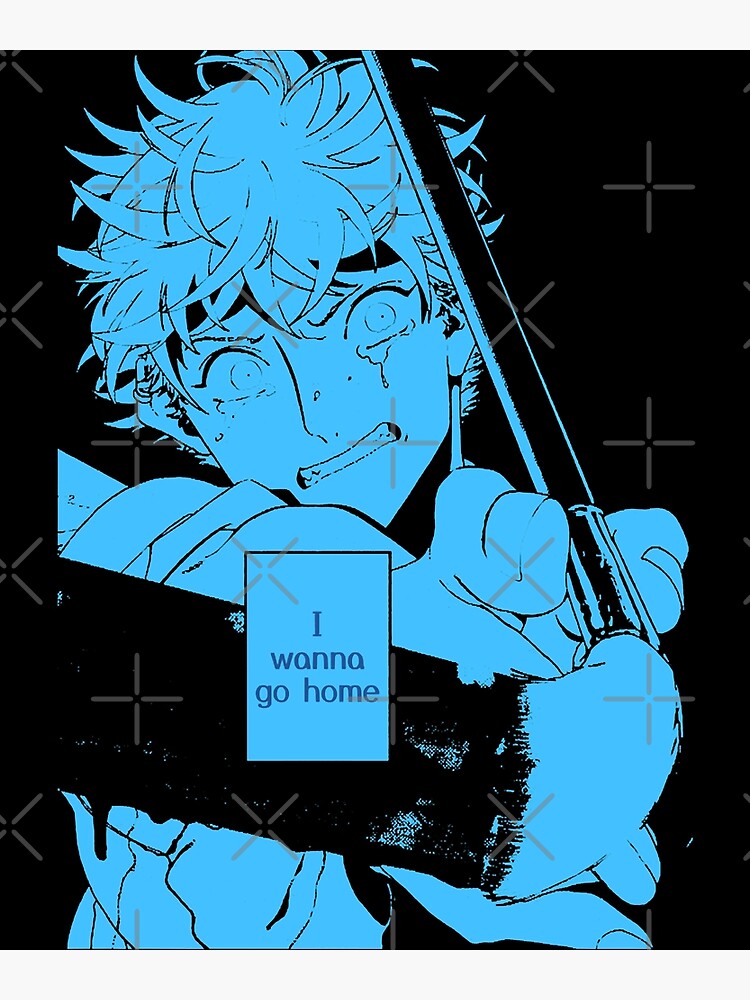 "Everyone Enjoy Life Good Vitality Blue Period Black And White Anime ...