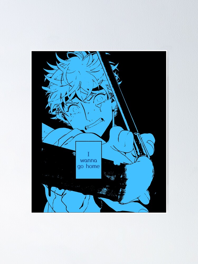 "Everyone Enjoy Life Good Vitality Blue Period Black And White Anime ...