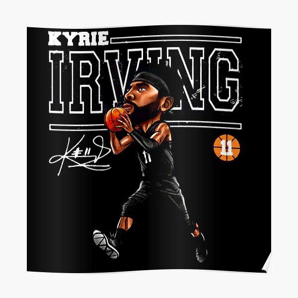 "Kyrie Irving cartoon " Poster for Sale by Gid-Var | Redbubble
