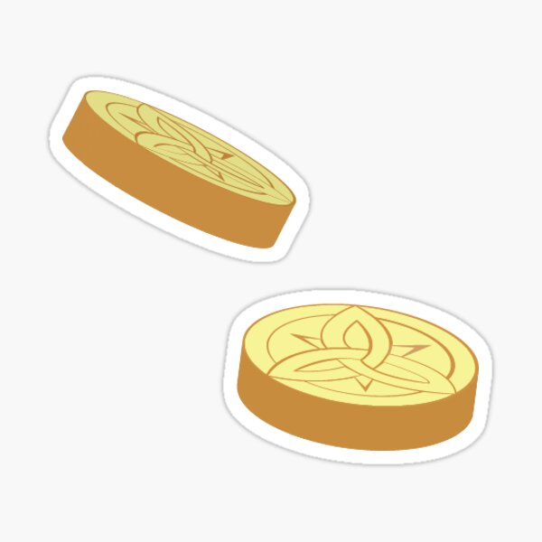 "Mora (Genshin Impact)" Sticker by thewinterangel | Redbubble