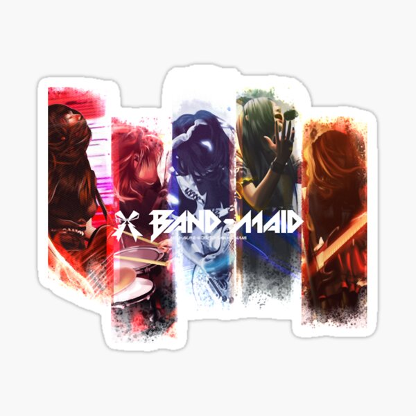 "BAND-MAID BANGER" Sticker for Sale by brinfrancis6185 | Redbubble