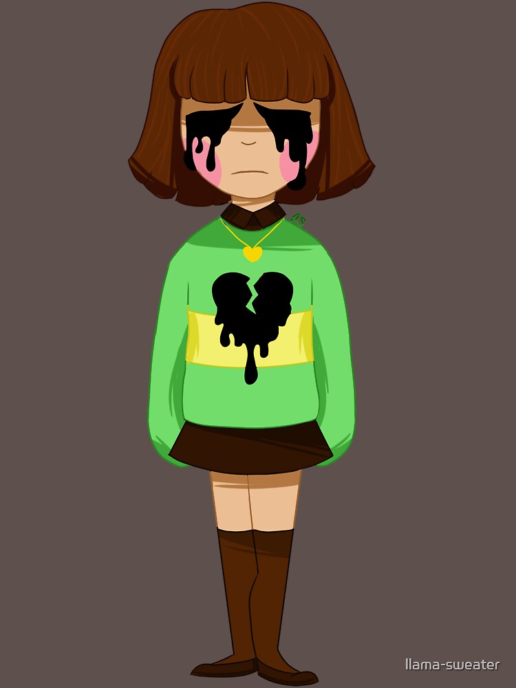 "Undertale Chara- Bleeding Heart" T-shirt for Sale by llama-sweater ...