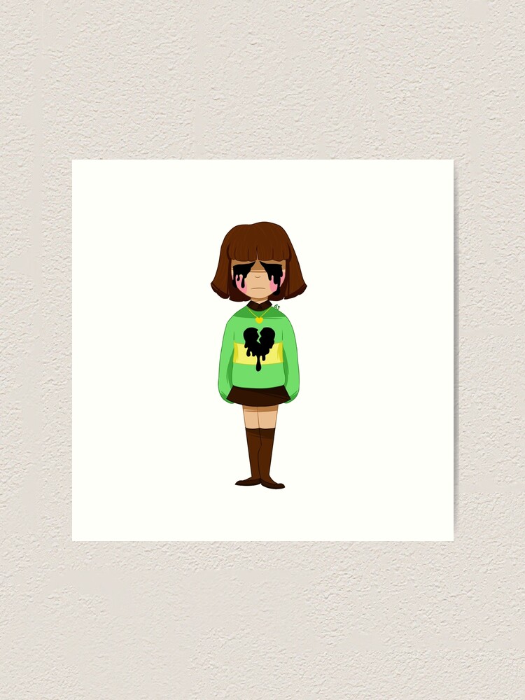 "Undertale Chara- Bleeding Heart" Art Print for Sale by llama-sweater ...