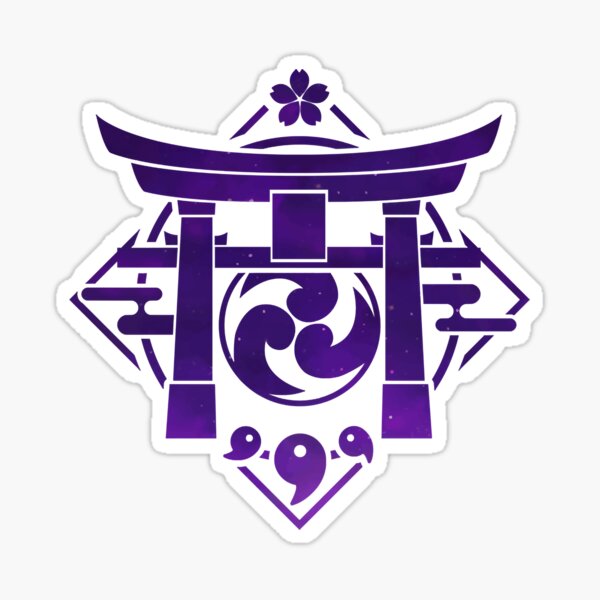 "Genshin Impacts Inazuma Emblem" Sticker by HeatherHollo5 | Redbubble