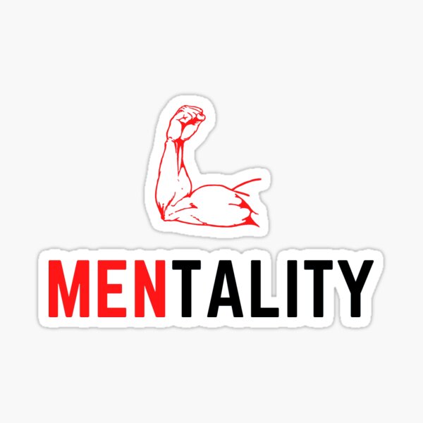 "MENtality" Sticker by BiApparel | Redbubble