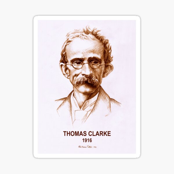 "Thomas Clarke 1916 " Sticker by JDSuttonSculpt | Redbubble