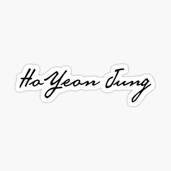 "HoYeon Jung" Sticker by valettadesigns | Redbubble