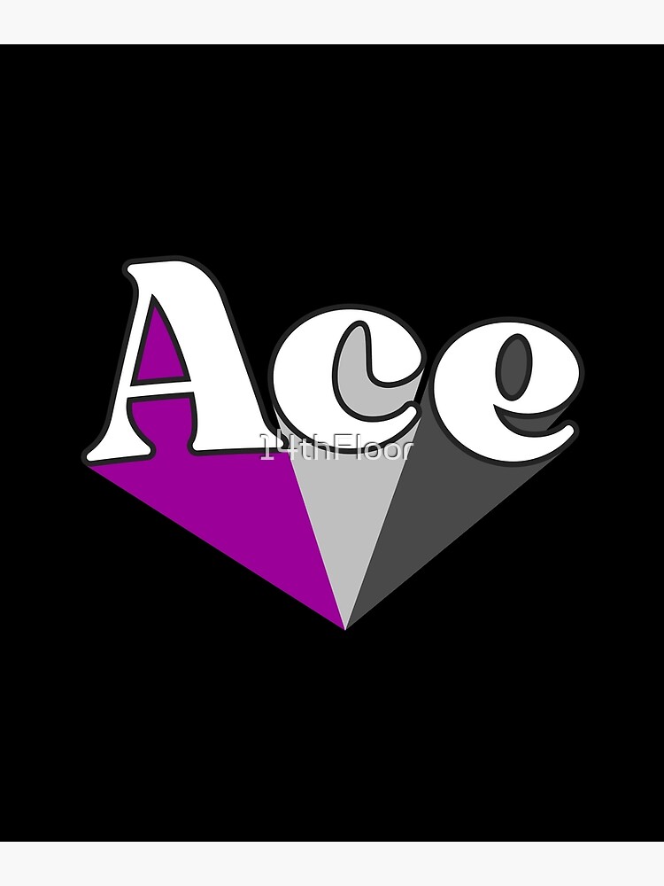 "Retro Ace Pride Asexual Rainbow Ally LGBT Asexuality Vintage" Art ...