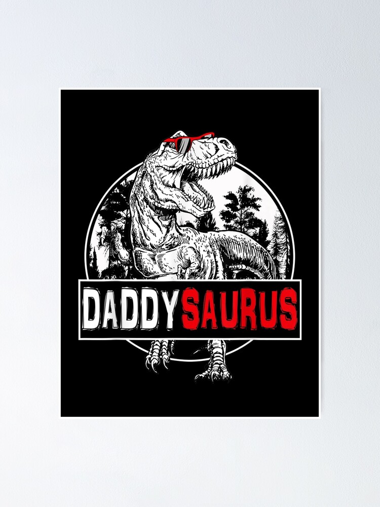"Daddysaurus T Rex Dinosaur Funny Daddysaurus Family Matching, I Love ...