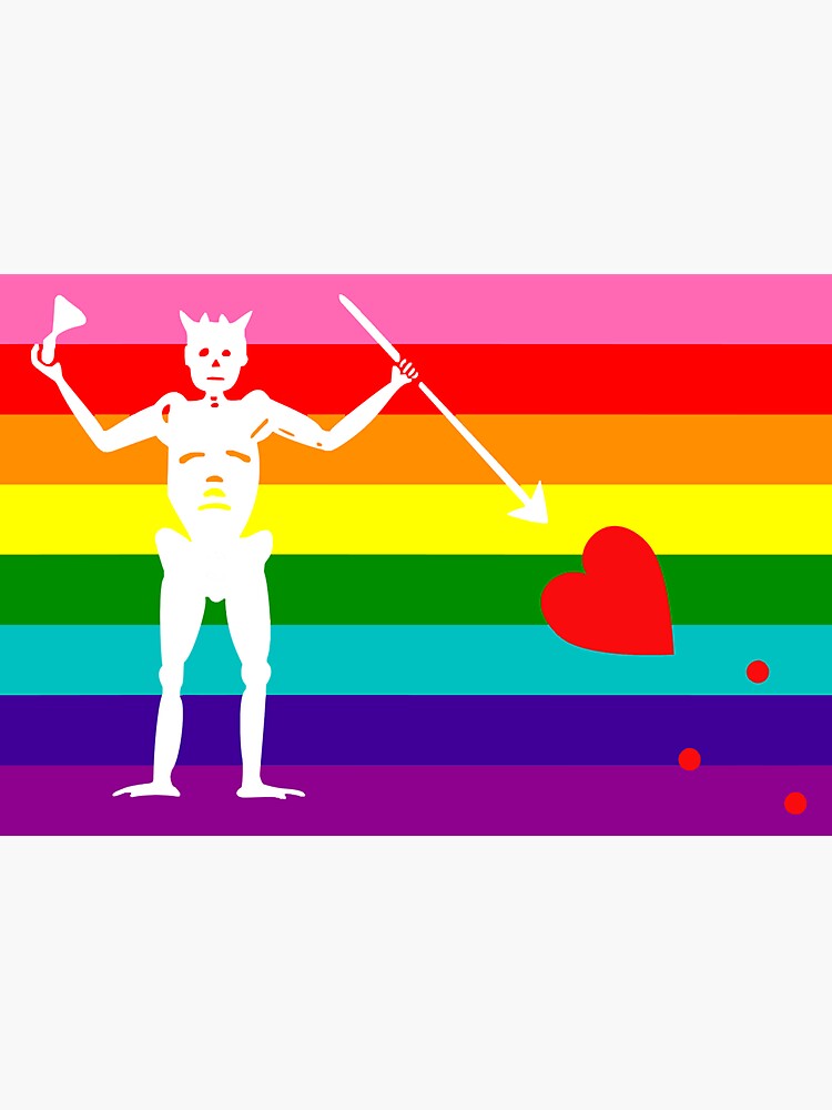 "blackbeard pride flag " Sticker by DeckoWarm | Redbubble