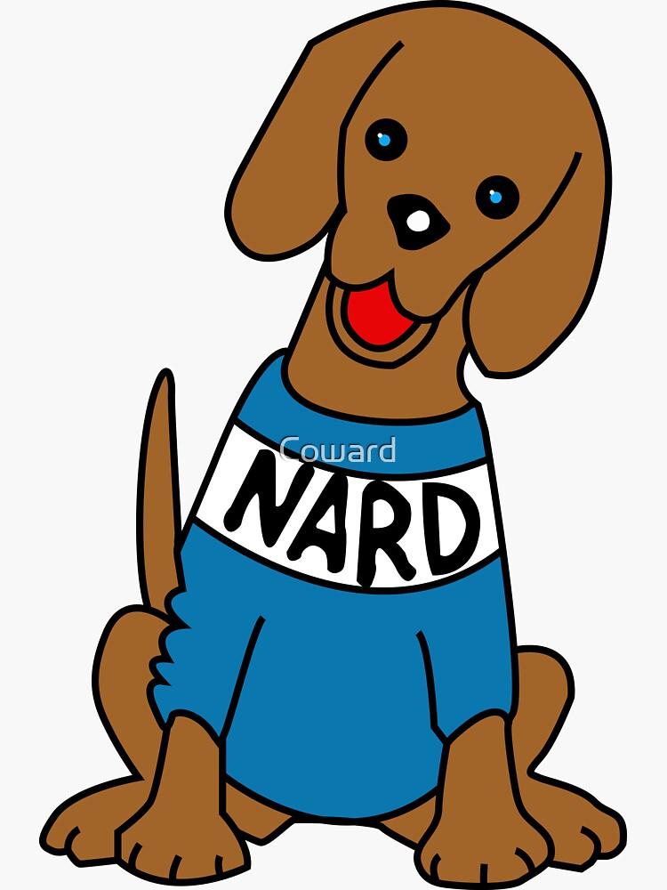 "The Office -- Nard Dog" Sticker for Sale by Coward | Redbubble
