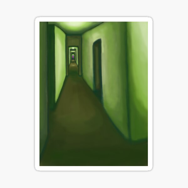 "backrooms" Sticker for Sale by 0th3rw0rldly | Redbubble