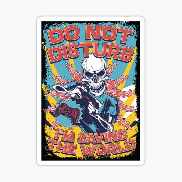 "do not disturb " Sticker by Lookcho | Redbubble