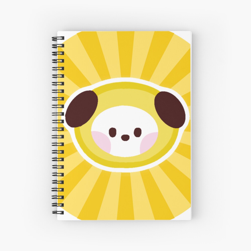 "BTS BT21 Character Minini Chimmy Glow Up Like Diamond" Spiral Notebook ...