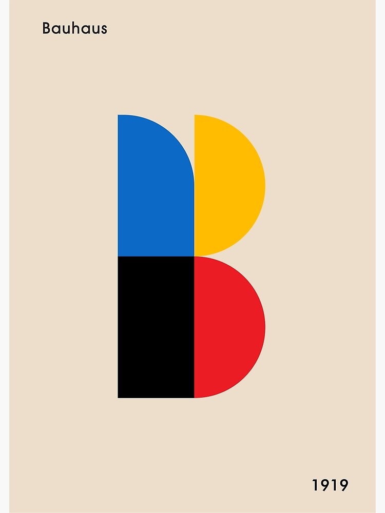 "BAUHAUS B" Poster for Sale by POP-ART-STUDIO | Redbubble