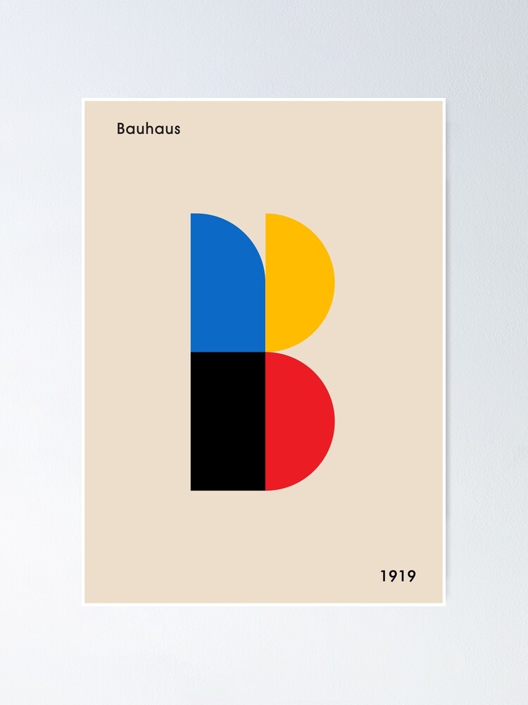 "BAUHAUS B" Poster for Sale by POP-ART-STUDIO | Redbubble