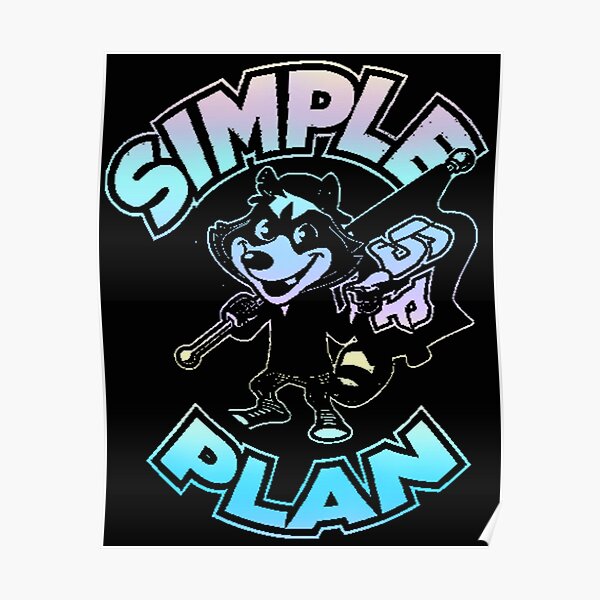 "Maskot Simple plan" Poster for Sale by linhanje | Redbubble