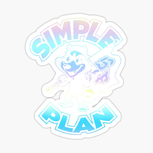 "Maskot Simple plan" Sticker by linhanje | Redbubble