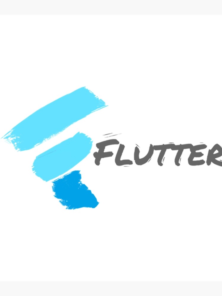 "Flutter logo " Poster for Sale by SouthernAsh | Redbubble